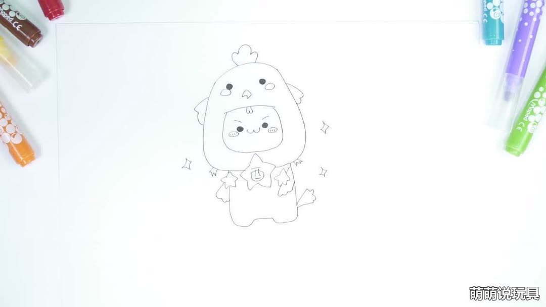 可爱的小鸡 简笔画