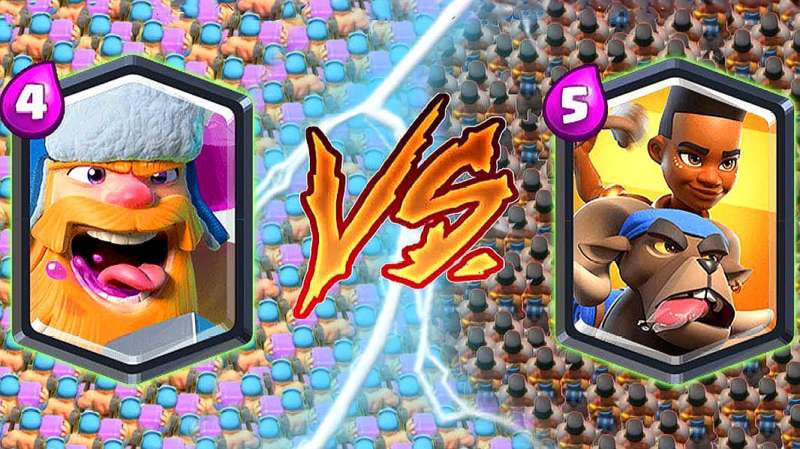 皇室战争:狂暴樵夫和蛮羊骑士的实力PK,你认为哪张卡牌更实用?