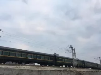 火车迷|拍车|长沙站|DF11G牵引Z208长沙-天津出站