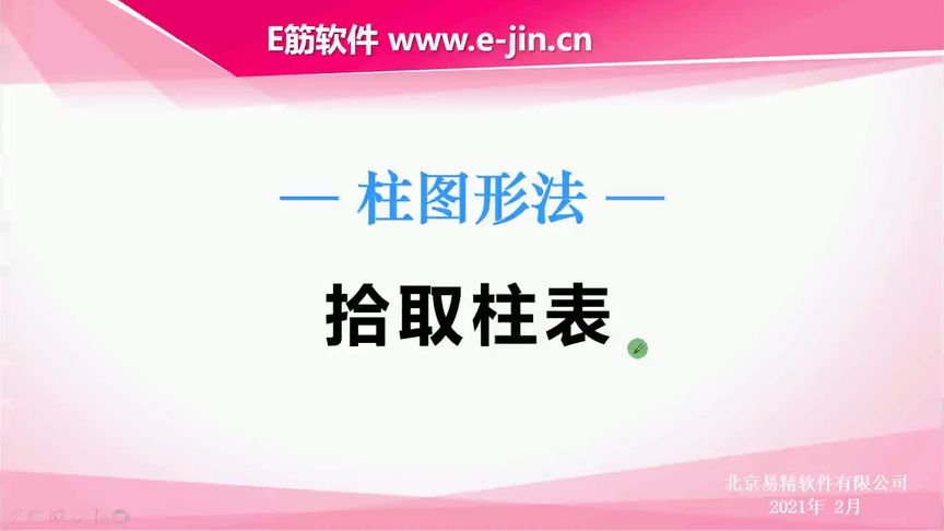 E筋 新版柱图形法 拾取柱表#e筋翻样