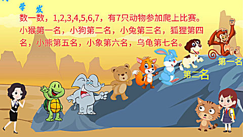 奥数例题:几和第几,爬山比赛排名的顺序,谁是第一名