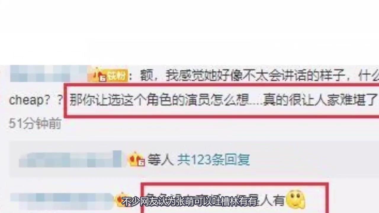 张萌 林有有这样的角色我不会演