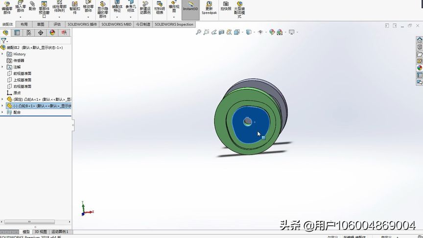凸轮机构设计 solidworks 仿真
