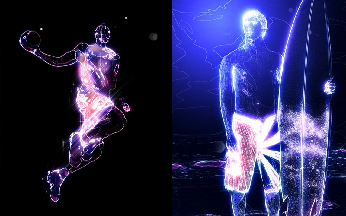 PS制作创意光绘人像摄影效果动作教程