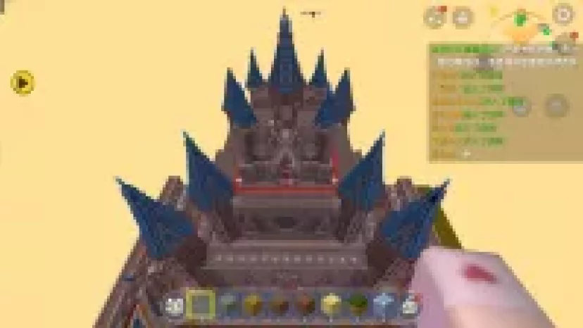 迷你世界:超级城堡,作者一砖一瓦修建的城堡,缺被小伙伴们炸了