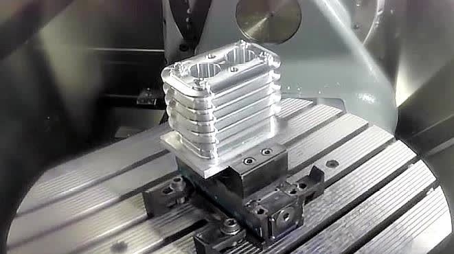 德国高手用5轴加工小型“气缸体”过程,提供给刚入门5轴新手看的