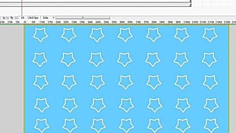 flash微教程-可爱五角星旋转动画背景