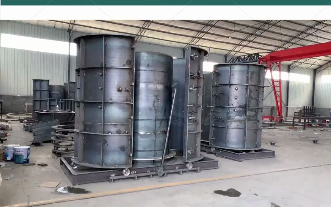 圆形混凝土检查井磨具 水泥排污水观察井 圆形现浇钢模板