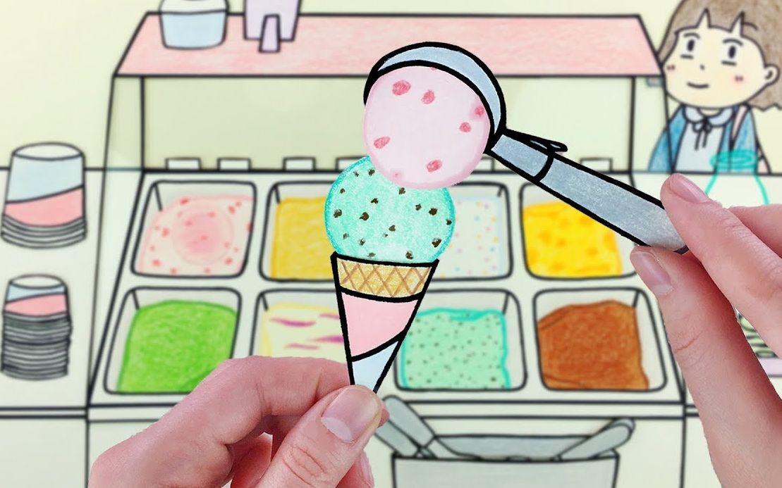 【定格动画】 经营一家甜甜的冰淇淋店怎么样?|SelfAcoustic
