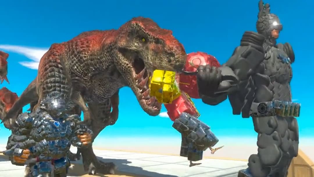 动物战争模拟器 霸王龙就在我们的身后,这要怎么玩嘛