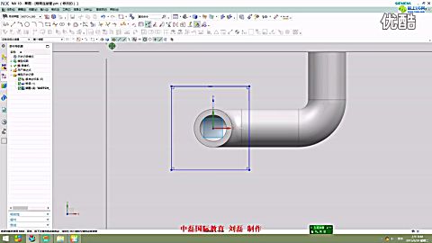 UGNX10.0教程18-排气管连接件设计_H264高清_1280x720