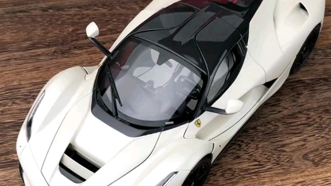 BBR1:18法拉利 拉法 合金全开限量版富士白汽车模型!