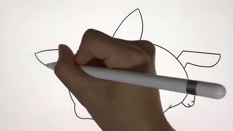 皮卡丘一笔画:教大家画一只可爱的皮卡丘