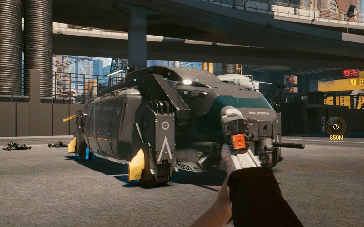 赛博朋克2077 浮空车或许可以开!发现了上车动画!