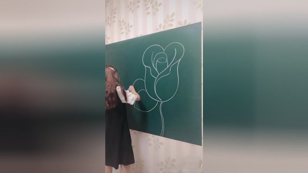 超简单画玫瑰花