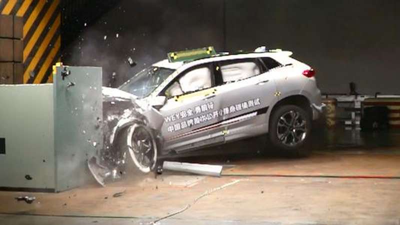 长城WEY VV7小重叠碰撞测试 获最优评级