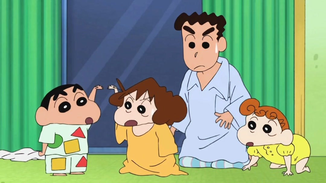 蜡笔小新外星人篇1:外星人误入小新家,把广志和美伢变成了小孩