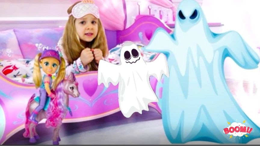 益智趣味动画:戴安娜不敢一个人睡觉,爸爸帮助她克服困难