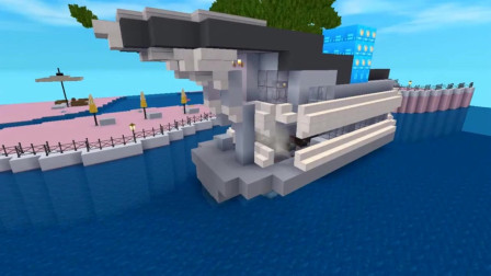 迷你世界:小伙发现船上的电器都成精了,这也太牛了吧