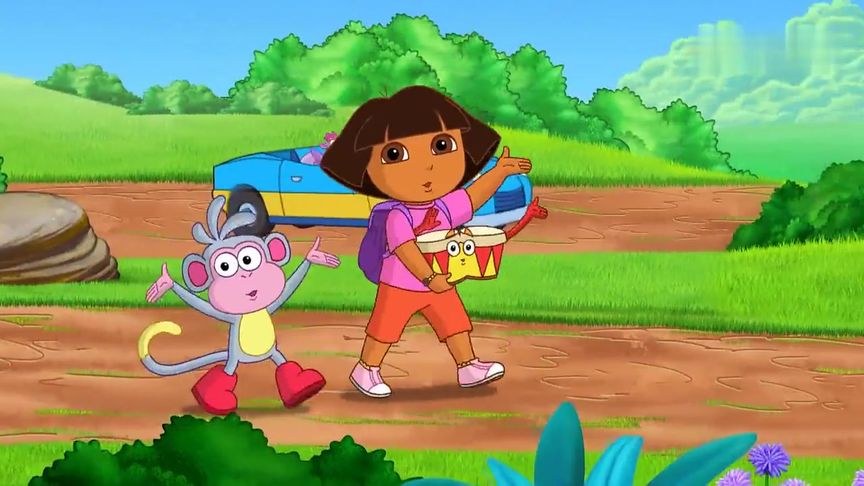 爱探险的朵拉:森林举行大型音乐会,动物们都很厉害,会各种乐器