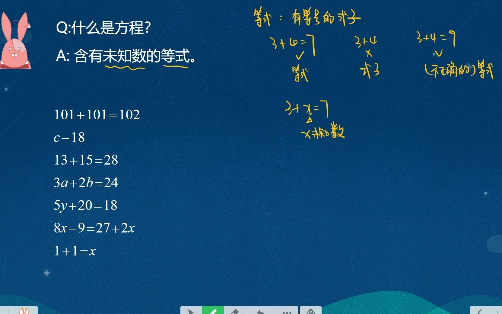 计算工具之方程学习第一步:方程相关的性质和概念