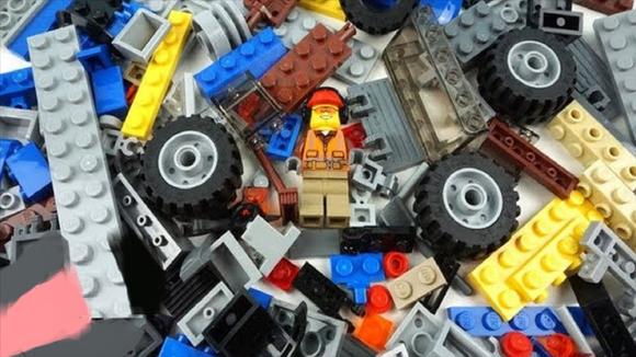 彩色汽车警车模型玩具DIY手工拼装