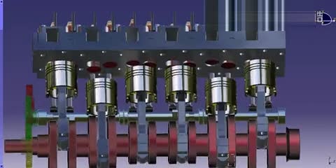 发动机运动仿真 CATIA