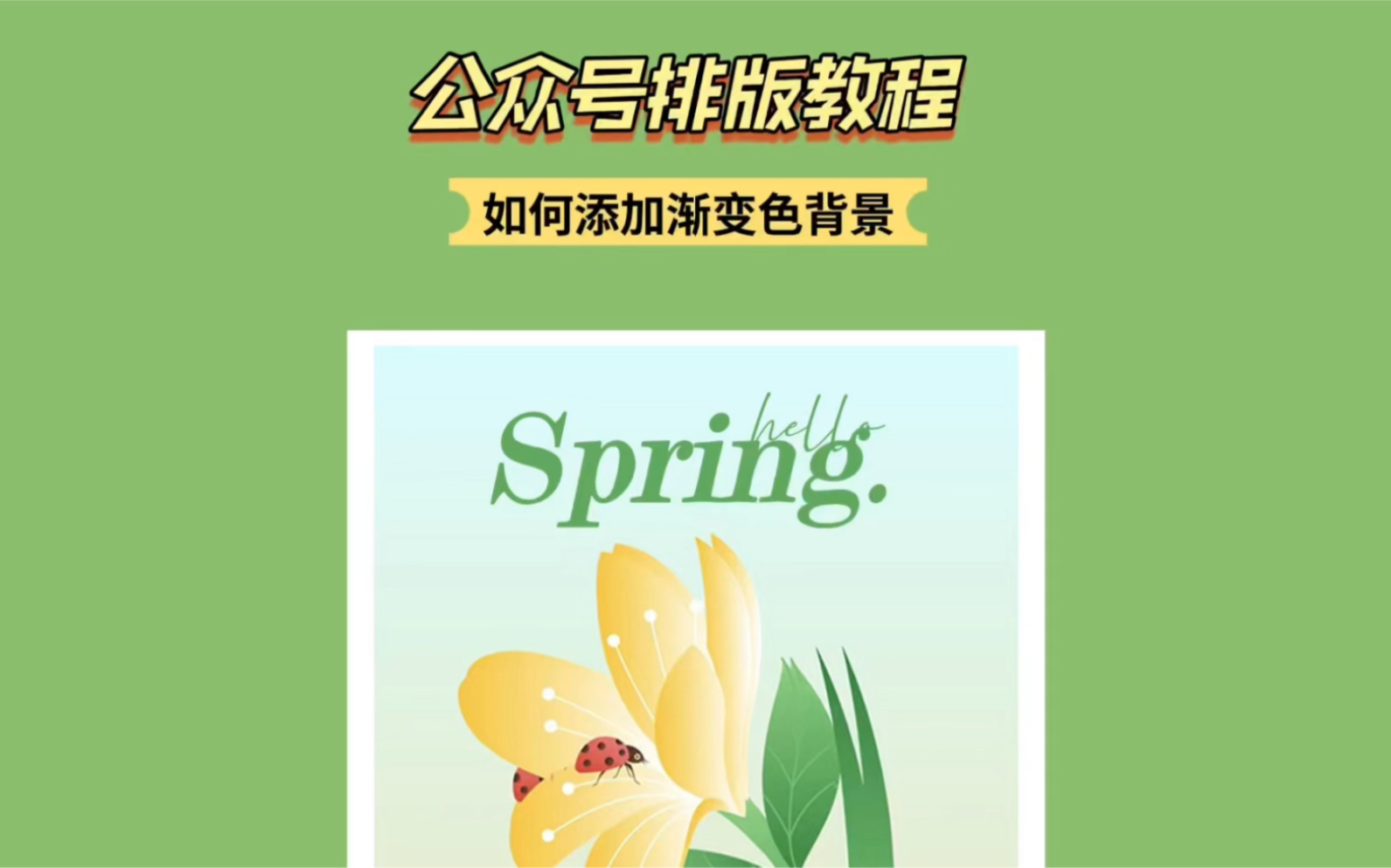 渐变色背景一键生成,让你的公众号排版告别平庸