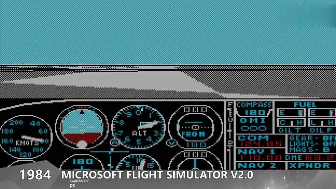 1982-2020《微软飞行模拟》系列游戏进化史!