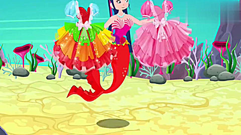 儿童卡通片:美人鱼姐姐扮演小公主被小王子发现了