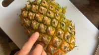 给你们科普下菠萝的正确吃法,不削皮,不挖眼,不浪费一点果肉!