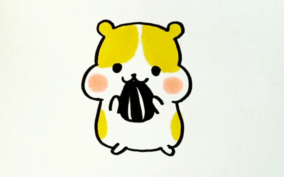 超简单的小仓鼠简笔画教程来了