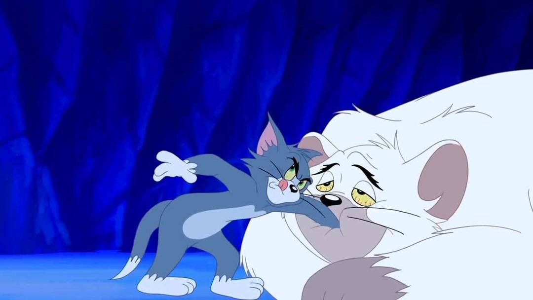 猫和老鼠不小心进入冬眠的北极熊山洞 搞笑卡通动画