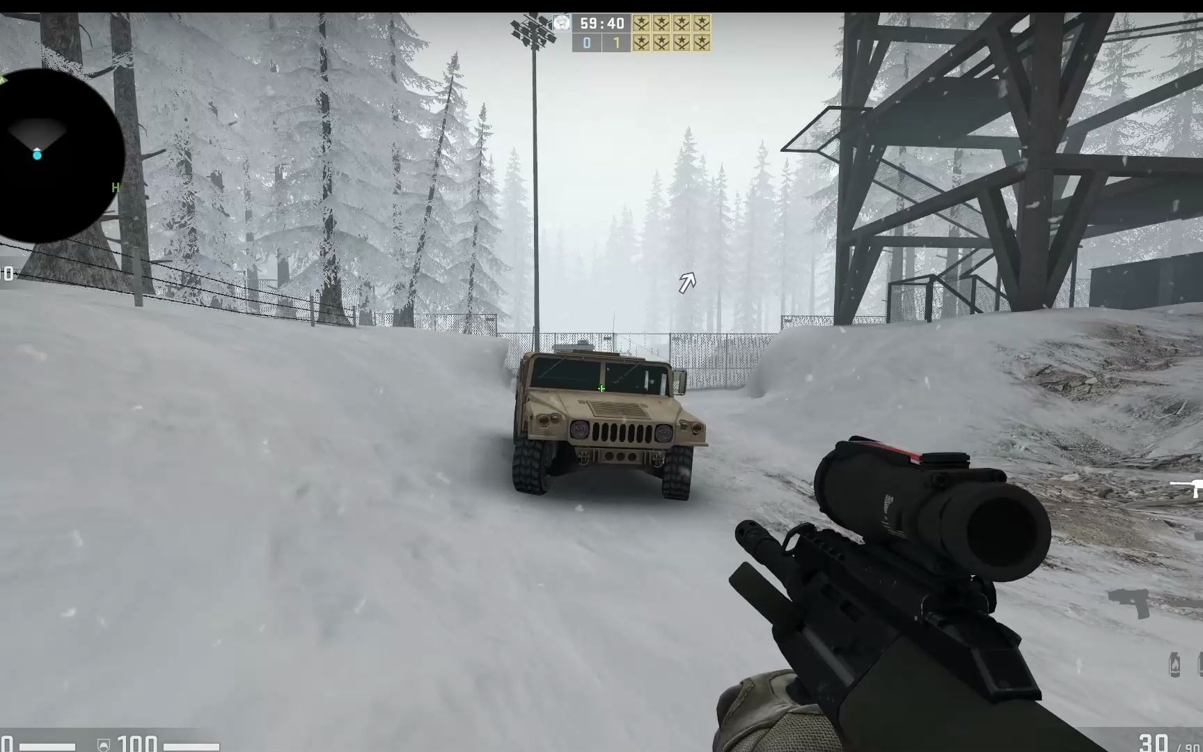 CSGO营救人质行动(四)雪地救人质咸鱼