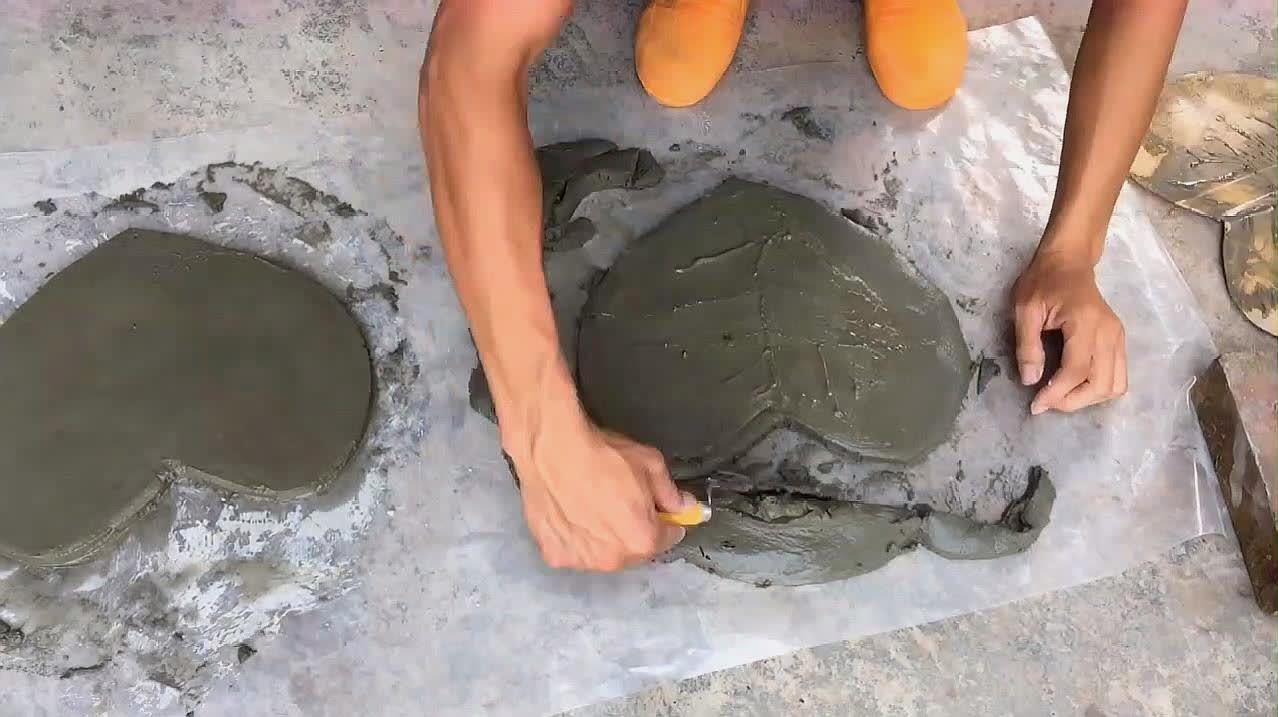 水泥浆的脑洞创意,将其风干以后,这人到底是有多闲