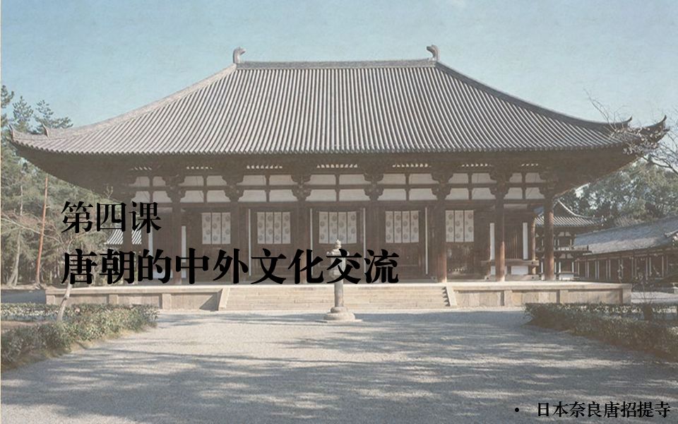 人教版七年级下册历史4唐朝的中外文化交流