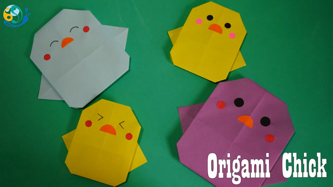 如何折小鸡?一张纸就能做。儿童手工折纸视频