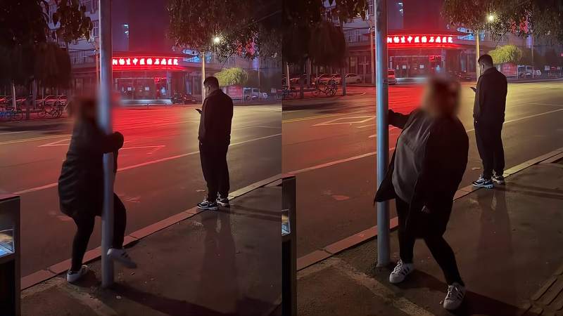 女子展示花1800元学的钢管舞,动作妖娆至极,路人看一眼反应亮了