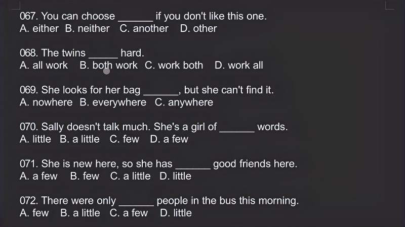 (小学英语语法)代词部分练习讲解(适合五六年级同学)第五集