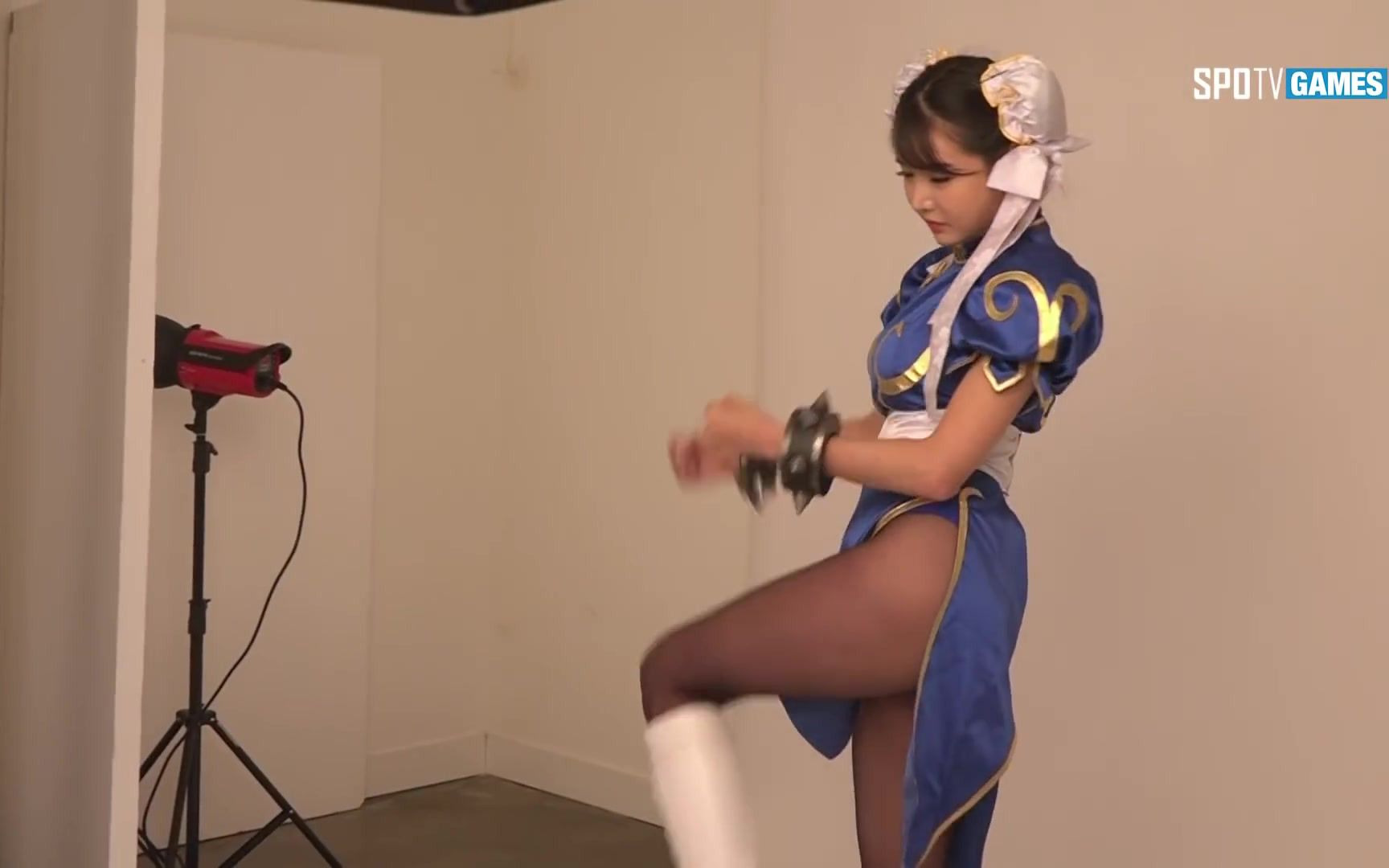 韩佳恩春丽 cosplay 制作视频