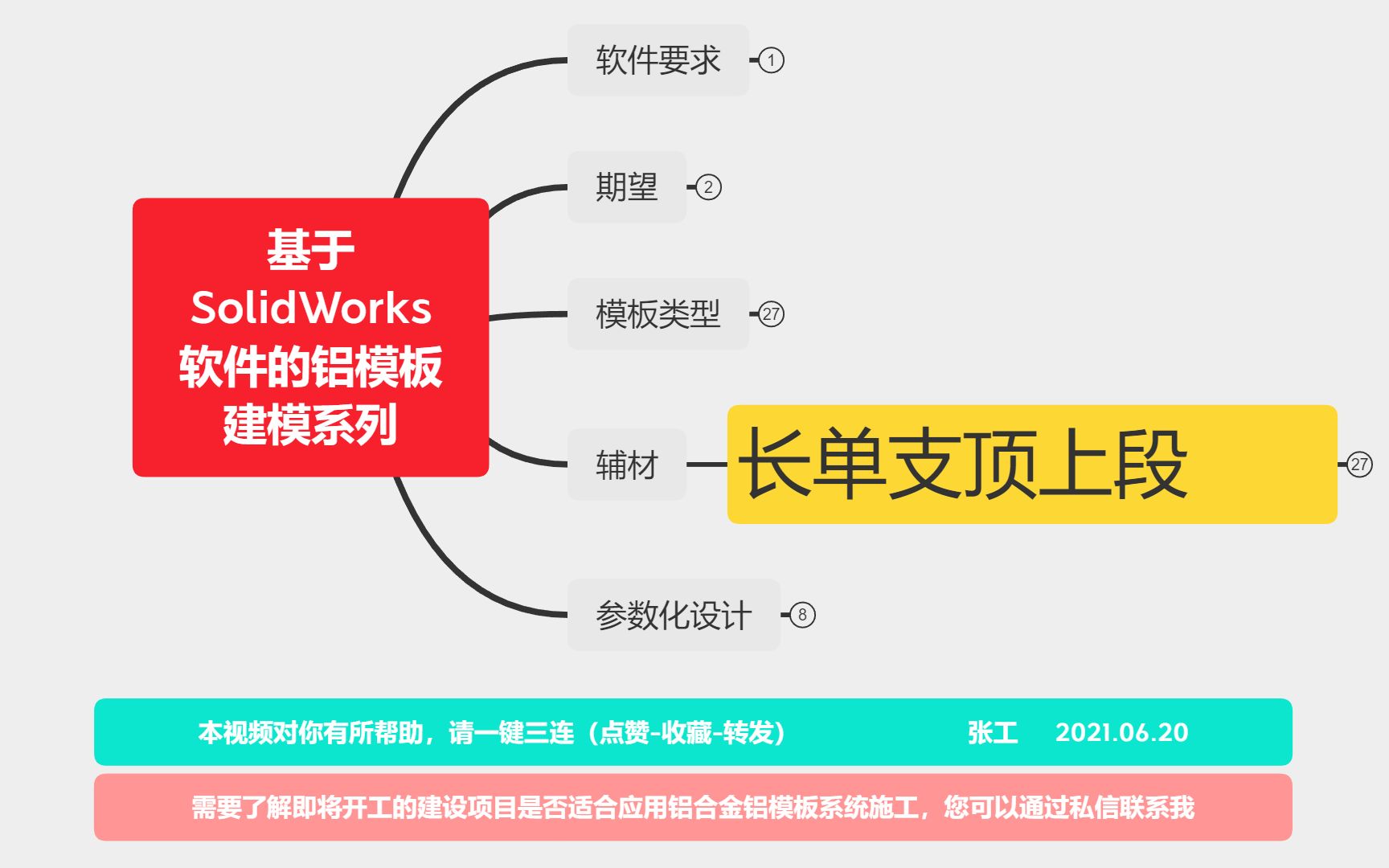 长单支顶上段-铝模辅材零件建模