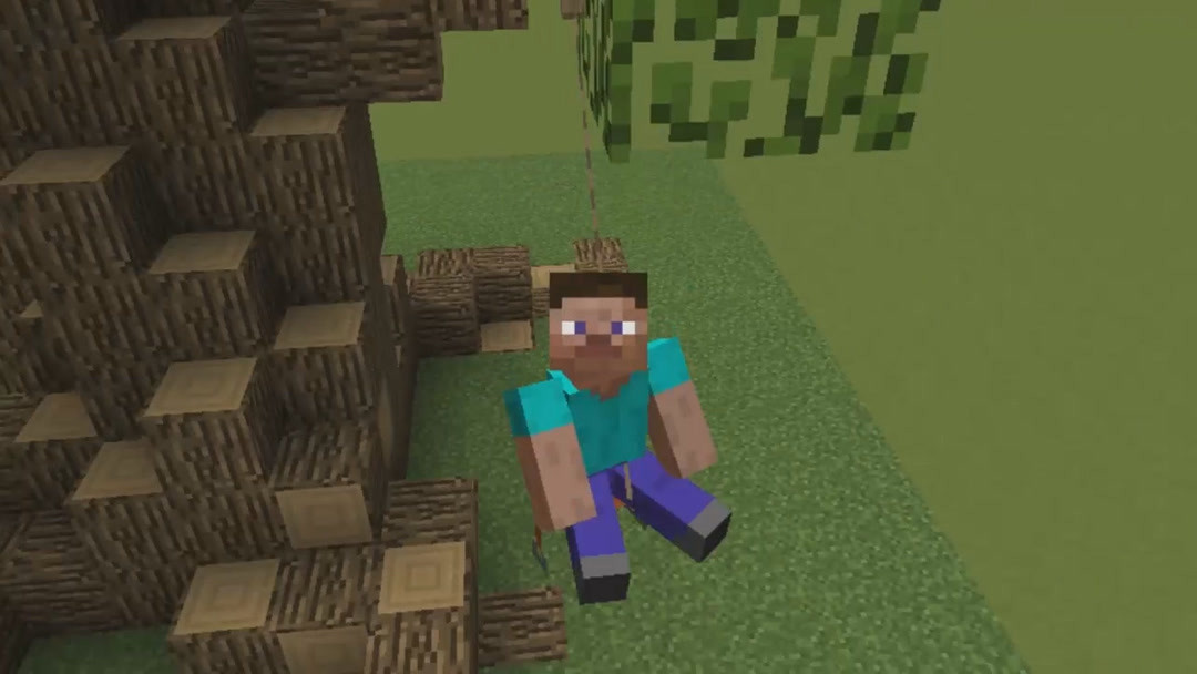 【老旅】教你做防御树屋:我的世界红石指令