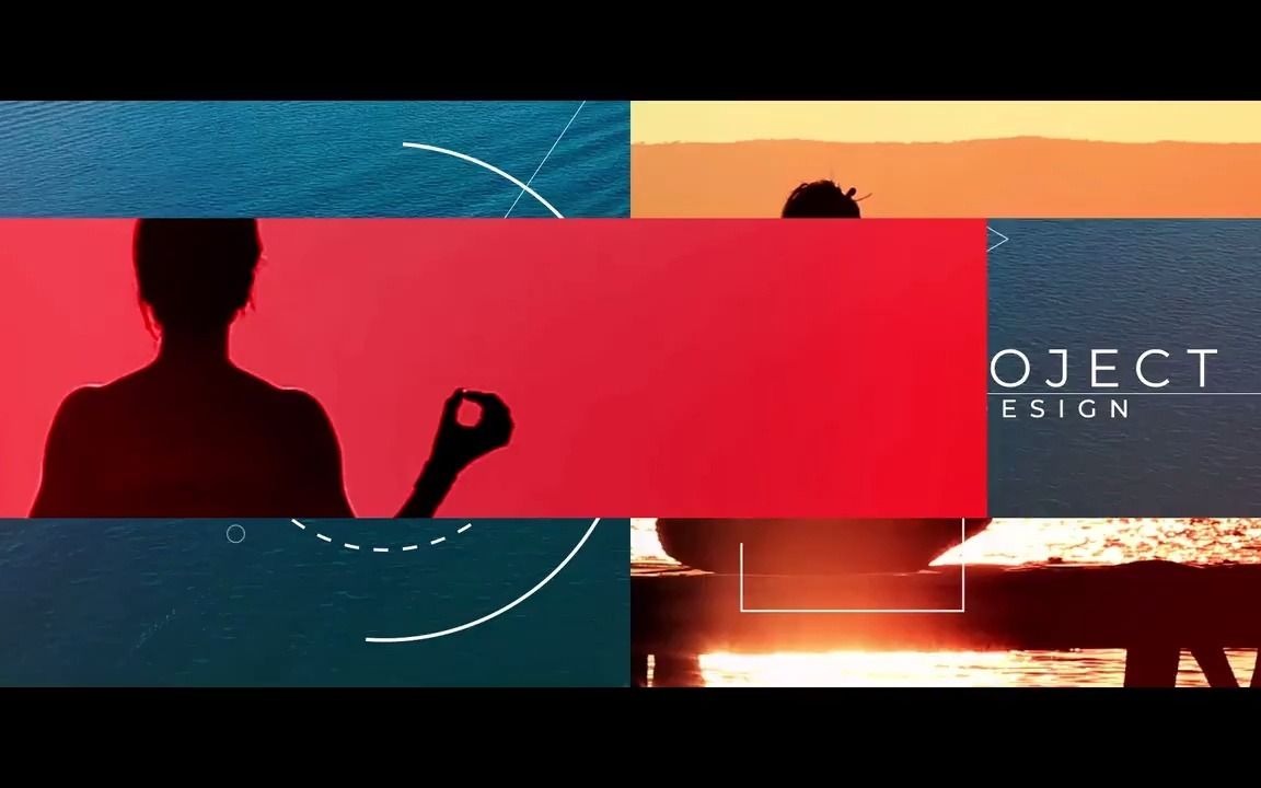 几何开场白AE模板