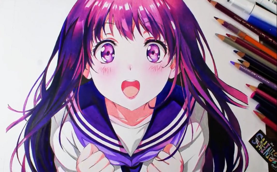 【手绘】一气呵成的彩绘