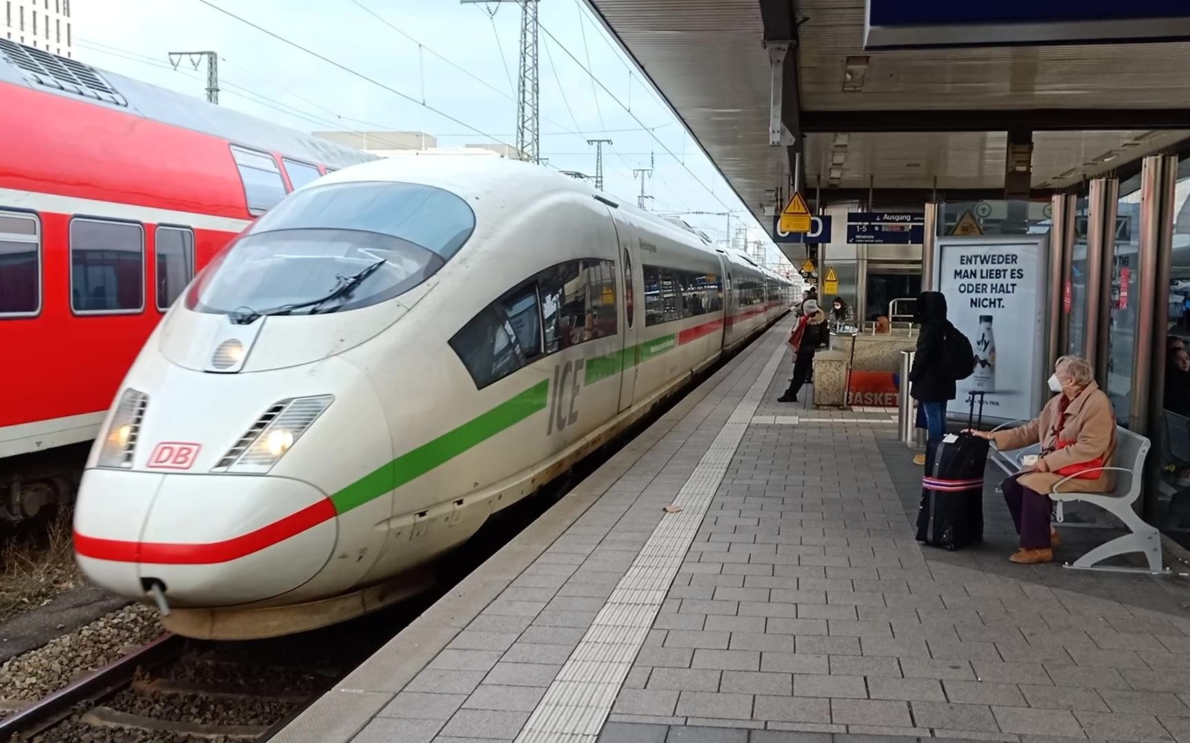 【德国铁路】ICE 624次列车驶入纽伦堡总站 (DB Nürnberg ...