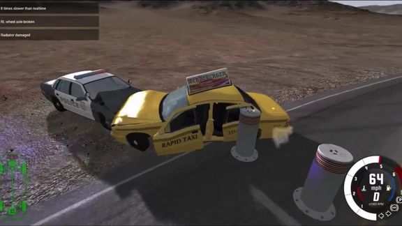 汽车模拟:以静克动,这就是飙车的下场