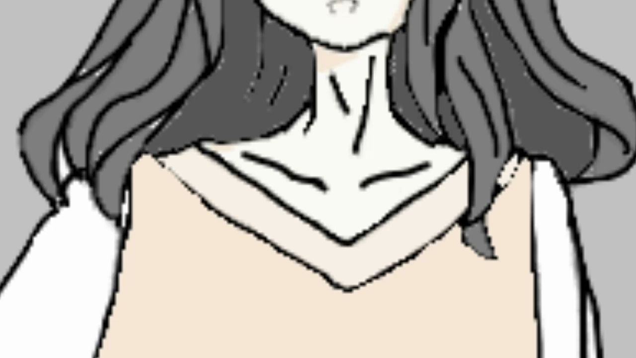 用电脑自带绘图软件 画!个像素妹子(算不算鼠绘?)