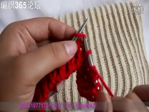 围脖的织法第1集围巾编织教程 简单围巾的织法花样视频教程
