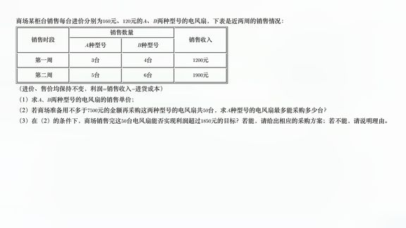 初一数学:方程组与不等式综合应用题,孩子应用题不好的快来看下