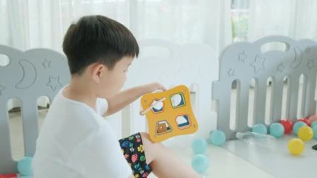 几何拼图玩具积木,锻炼宝宝运动能力和手眼协调性